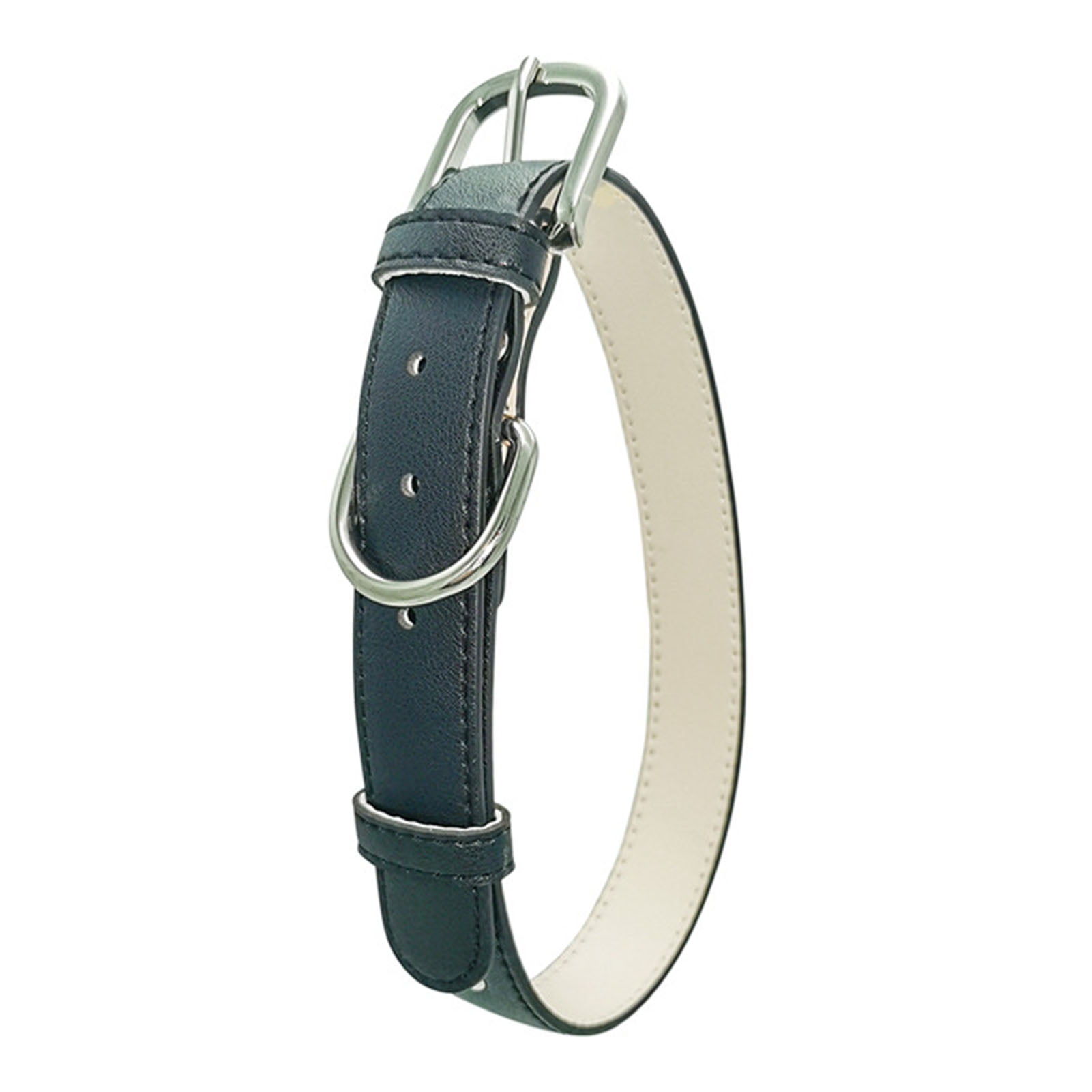 Escapeproof Dog Collar Adjustable Neck Circumference, Dual Buckles for ...