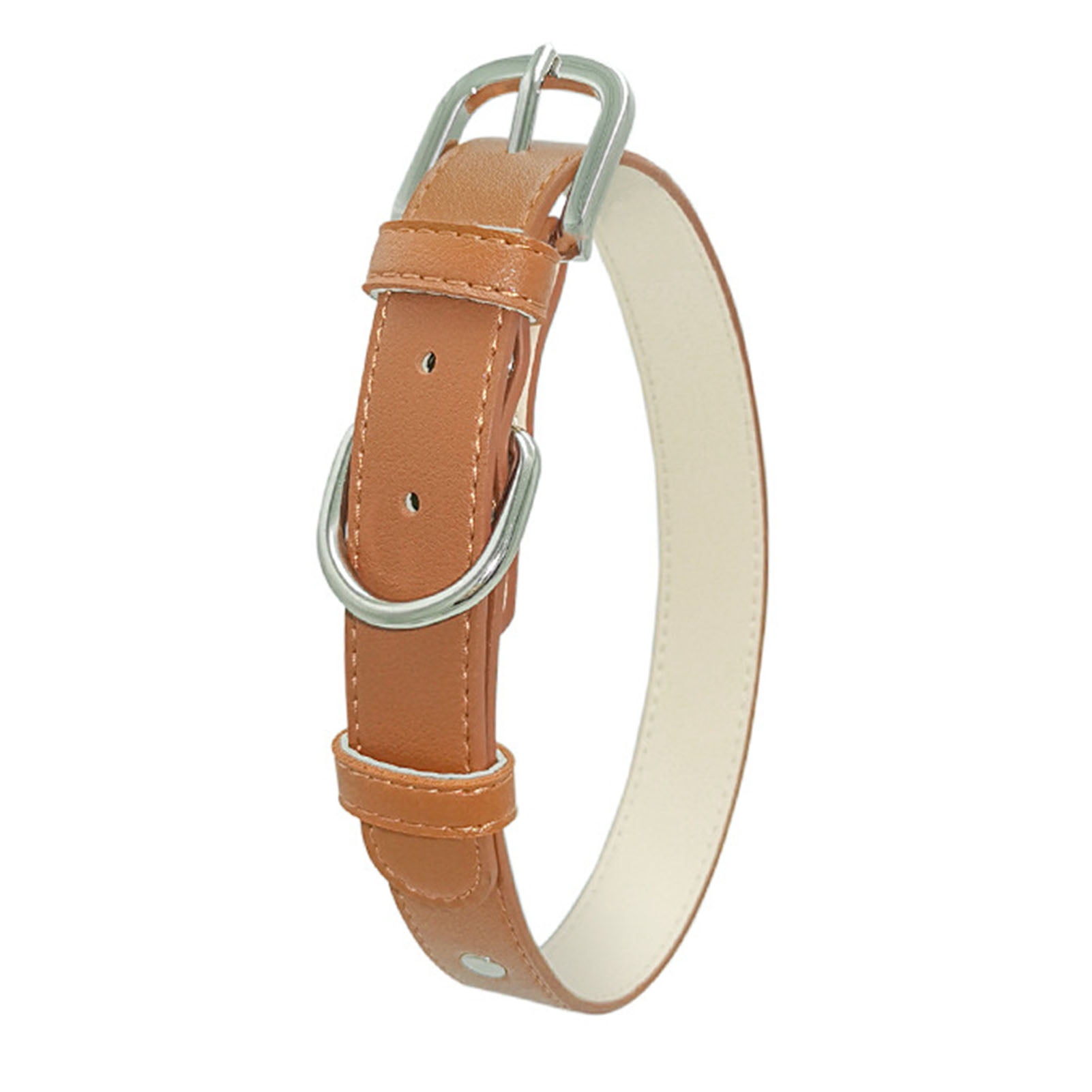 Escapeproof Dog Collar Adjustable Neck Circumference, Dual Buckles for ...
