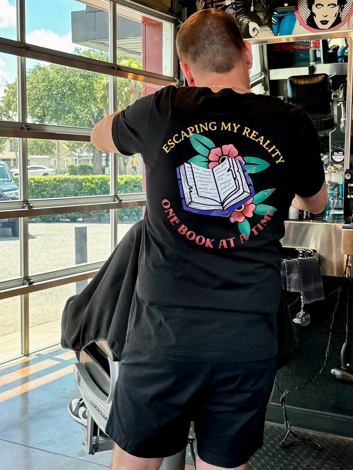 Escaping Reality One Book at a Time Bookish Tee Original Traditional ...