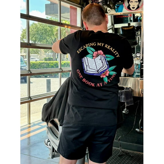 Escaping Reality One Book at a Time Bookish Tee Original Traditional ...