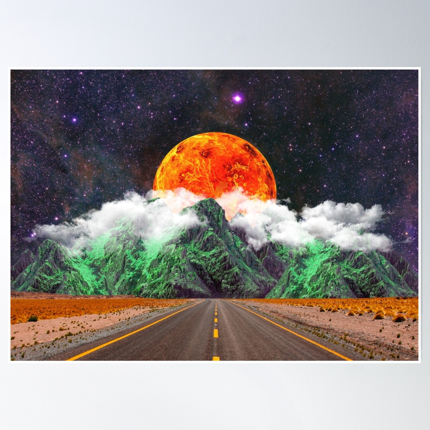 Escapism Poster Wall Art, Modern Wall Decor, 8x12 UNFRAMED - Walmart.com