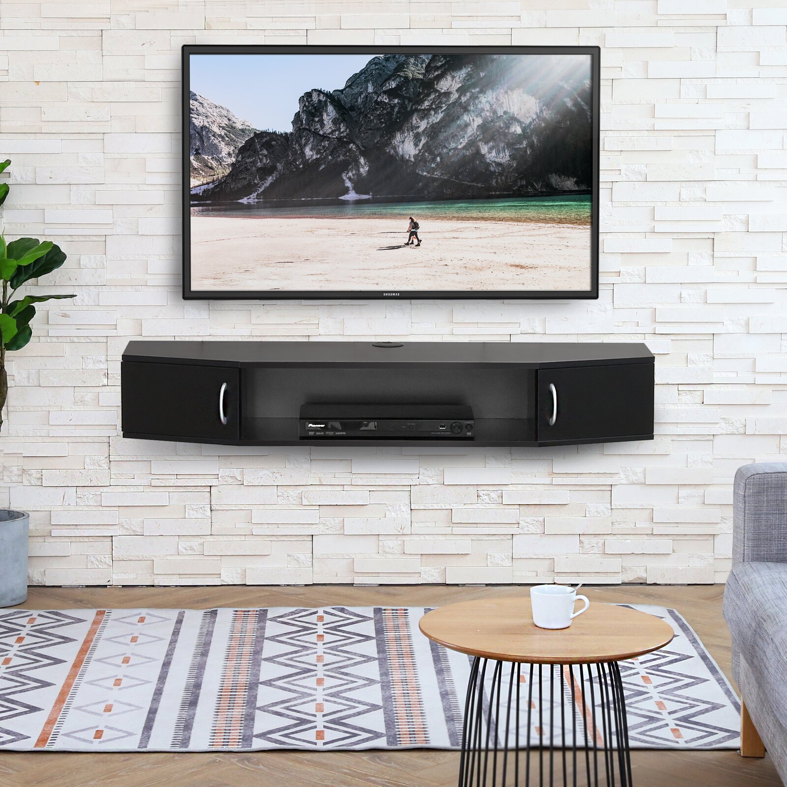 Escar Floating TV Stand for TVs up to 55", Warranty Length: 2 Years ...