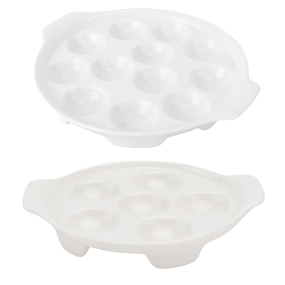 Escargot Dish Plate Snail Baking Ceramic Trays Serving Oyster Pan ...