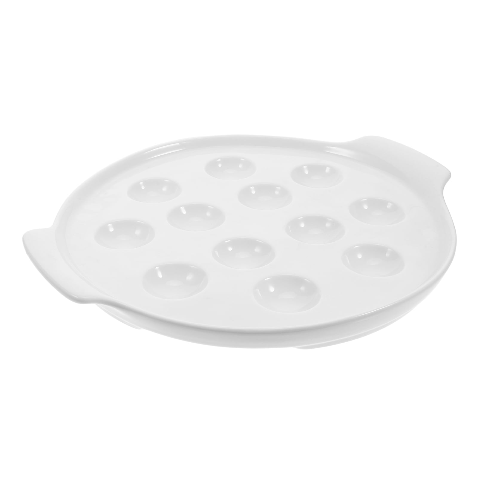 Escargot Plate With Handles 12-Hole Snail Baking Dish French Style ...