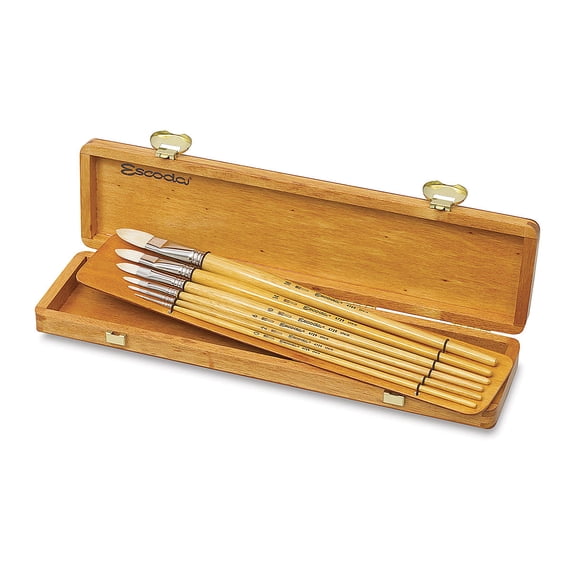 Escoda Chungking Bristle Brush - Set of 6, Filbert - Walmart.com