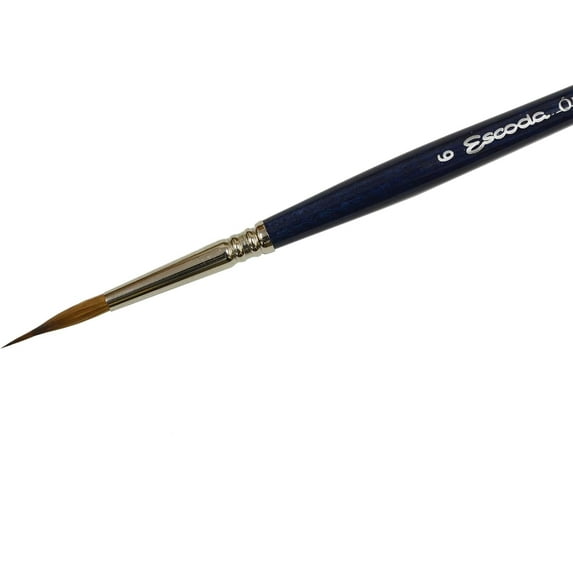 Escoda Optimo Series 1310 Artist Watercolor & Acrylic Short Handle Paint Brush, Pure Kolinsky ...