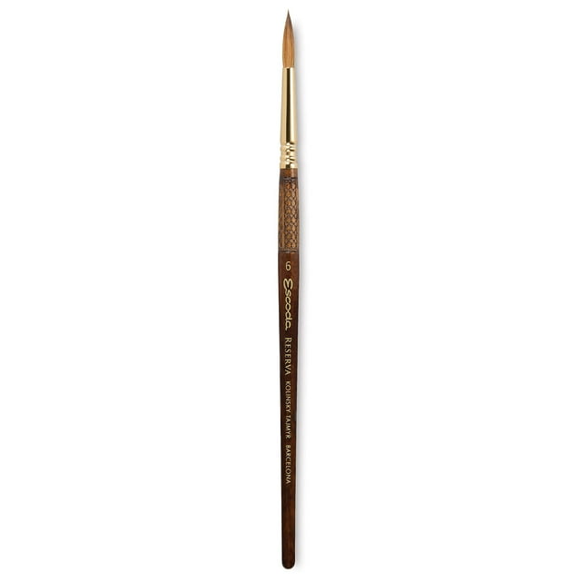 Escoda Reserva Kolinsky-Tajmyr Sable Brush - Pointed Round, Short ...