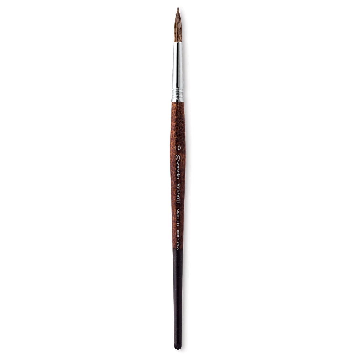 Escoda Versatil Brush - Pointed Round, Size 10, Short Handle - Walmart.com