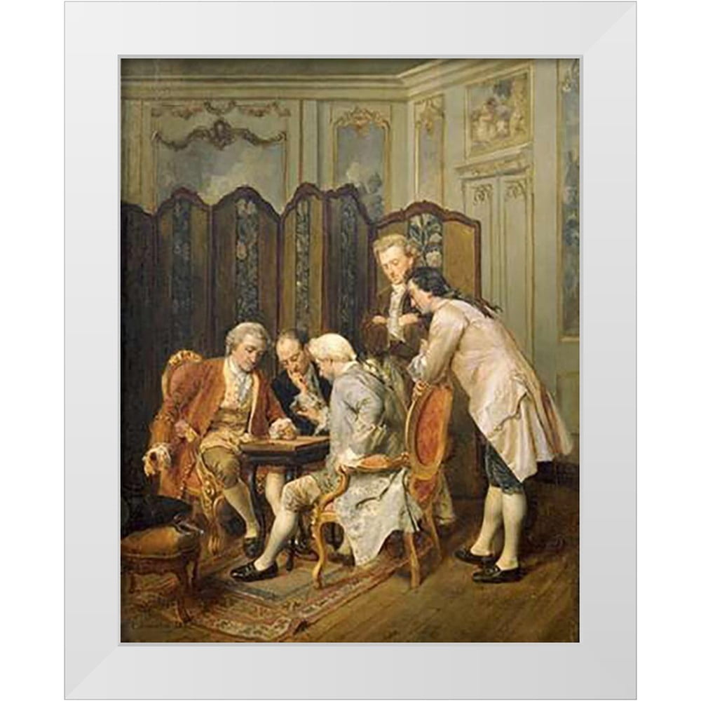 Escosura, Ignacio Leon 12x14 White Modern Wood Framed Museum Art Print ...