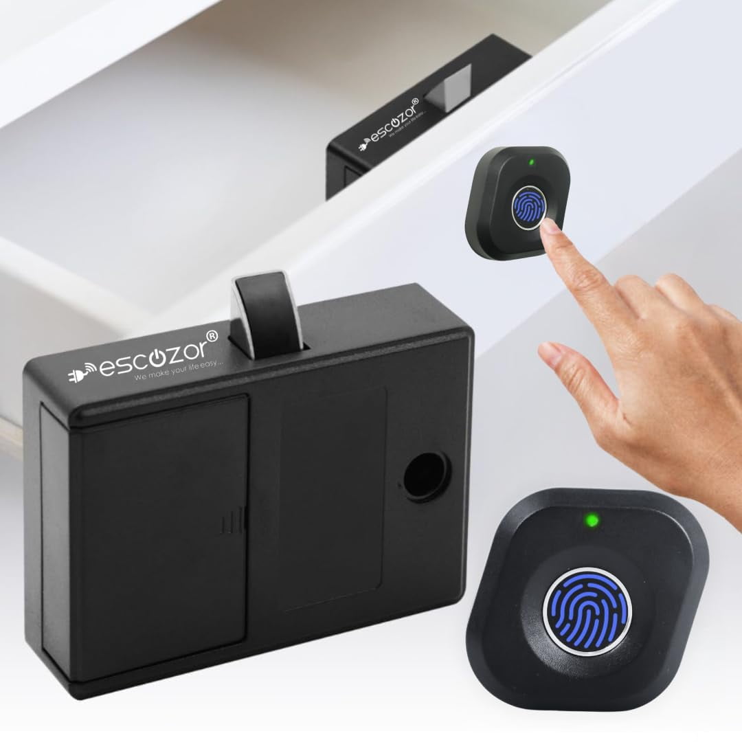 Escozor DFL01 Fingerprint Drawer Lock Smart Biometric Cabinet Lock ...