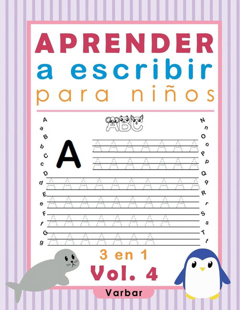 Escritura Para Nios: Aprender a escribir para nios: Ensea a tu hijo el alfabeto, nmeros y ...