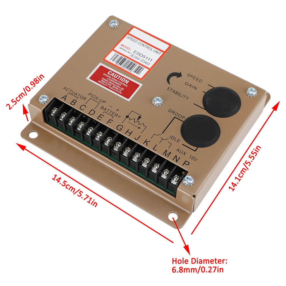 Esd5111 Electronic Engine Speed Controller Governor For Generator Genset Parts YIWEI - Walmart.com