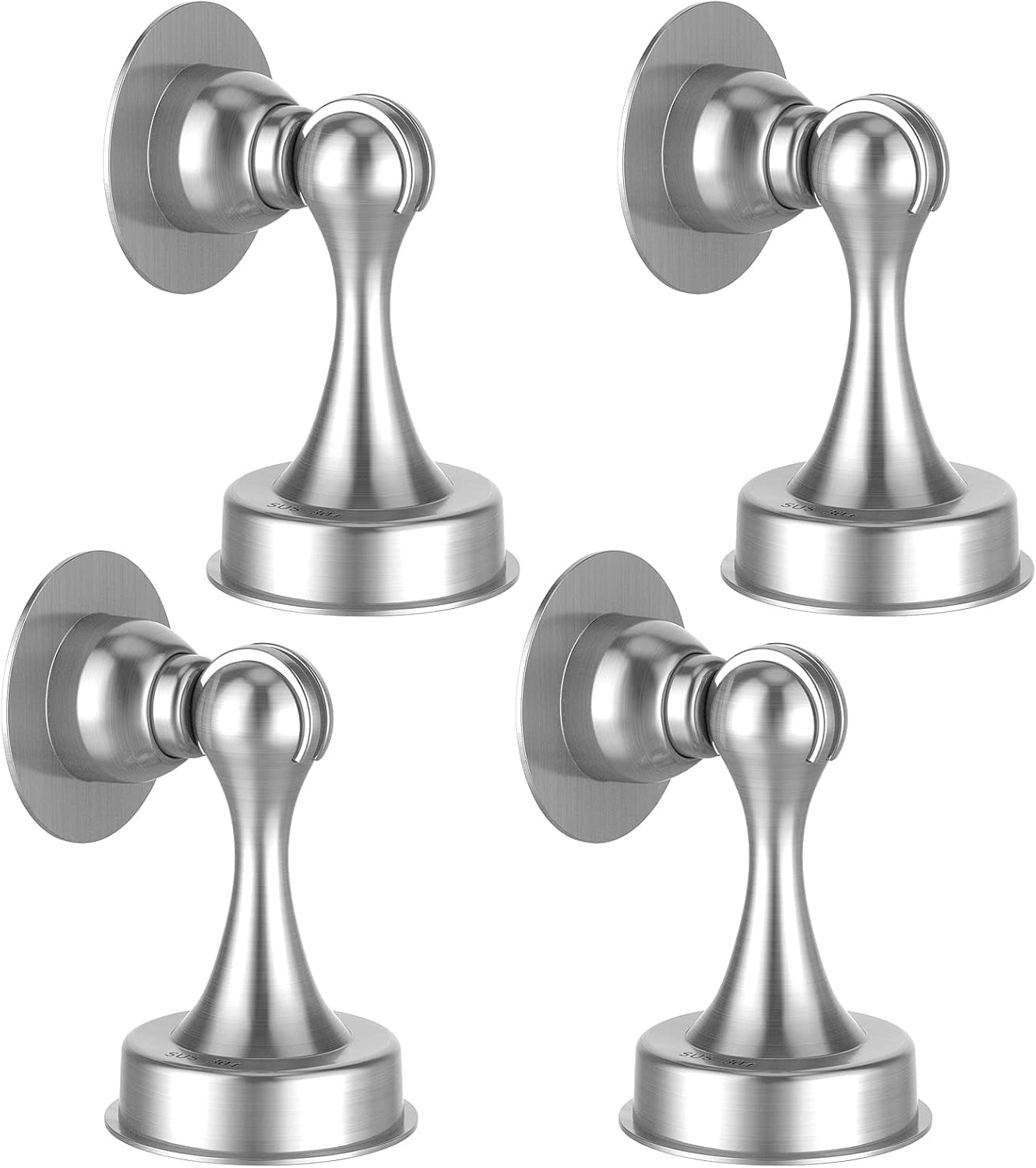 EseeAier Door Stopper, Magnetic Door Stop Door Catch, Brushed Nickel ...