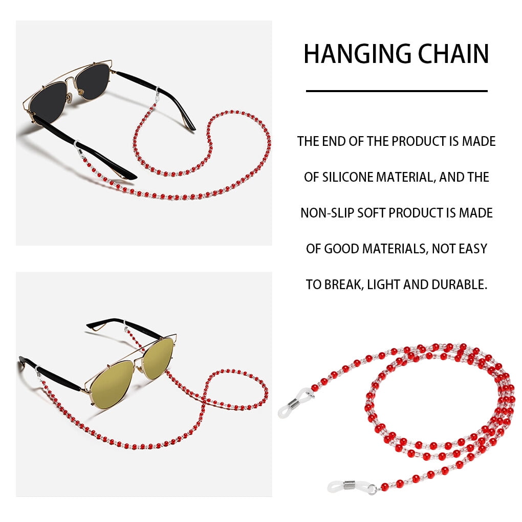 EseeAier,Eyeglasses Retainer Chain Reading Glasses Sunglass Beaded Rope ...