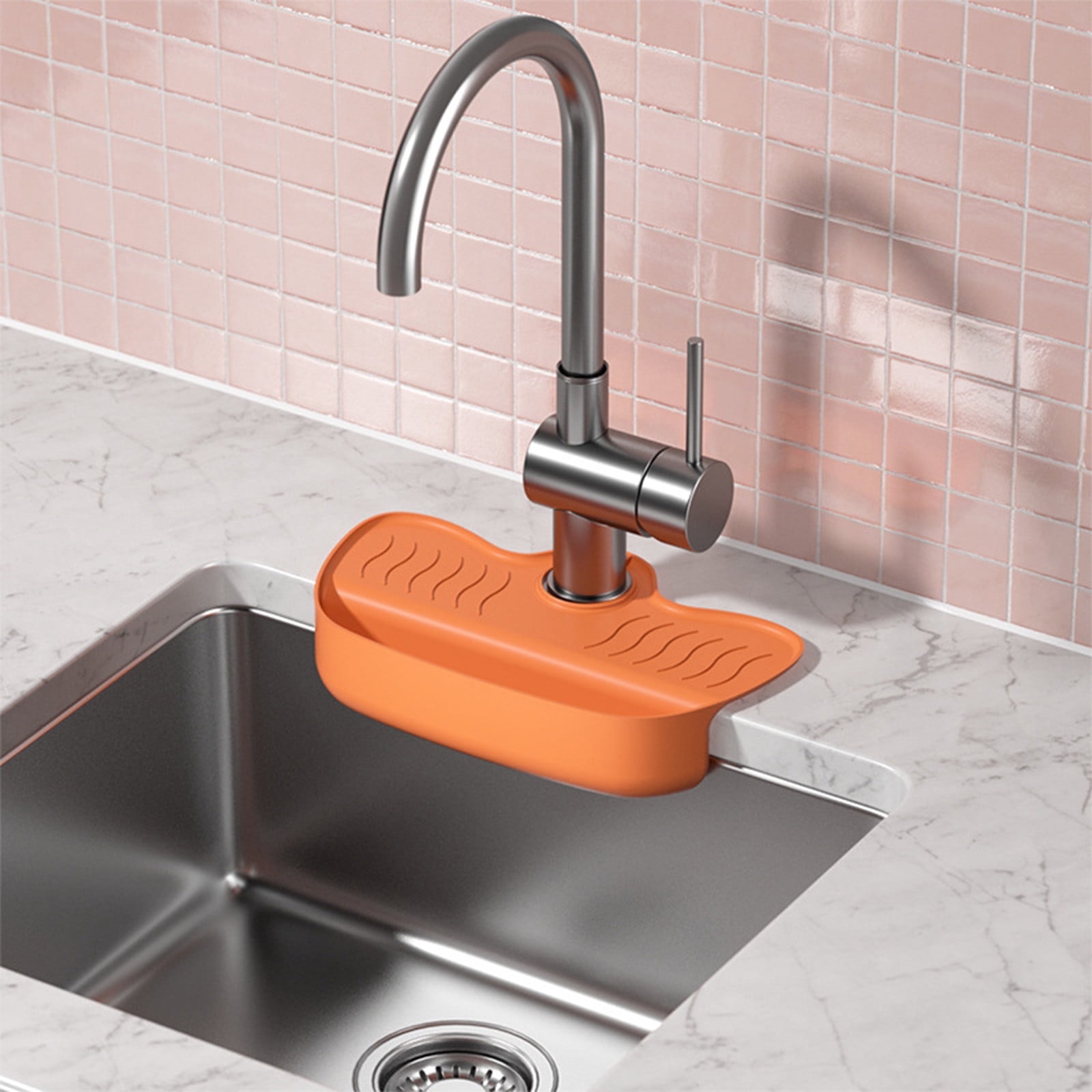 EseeAier Faucet Against Spatter Rack Against Slip Countertop Mat ...