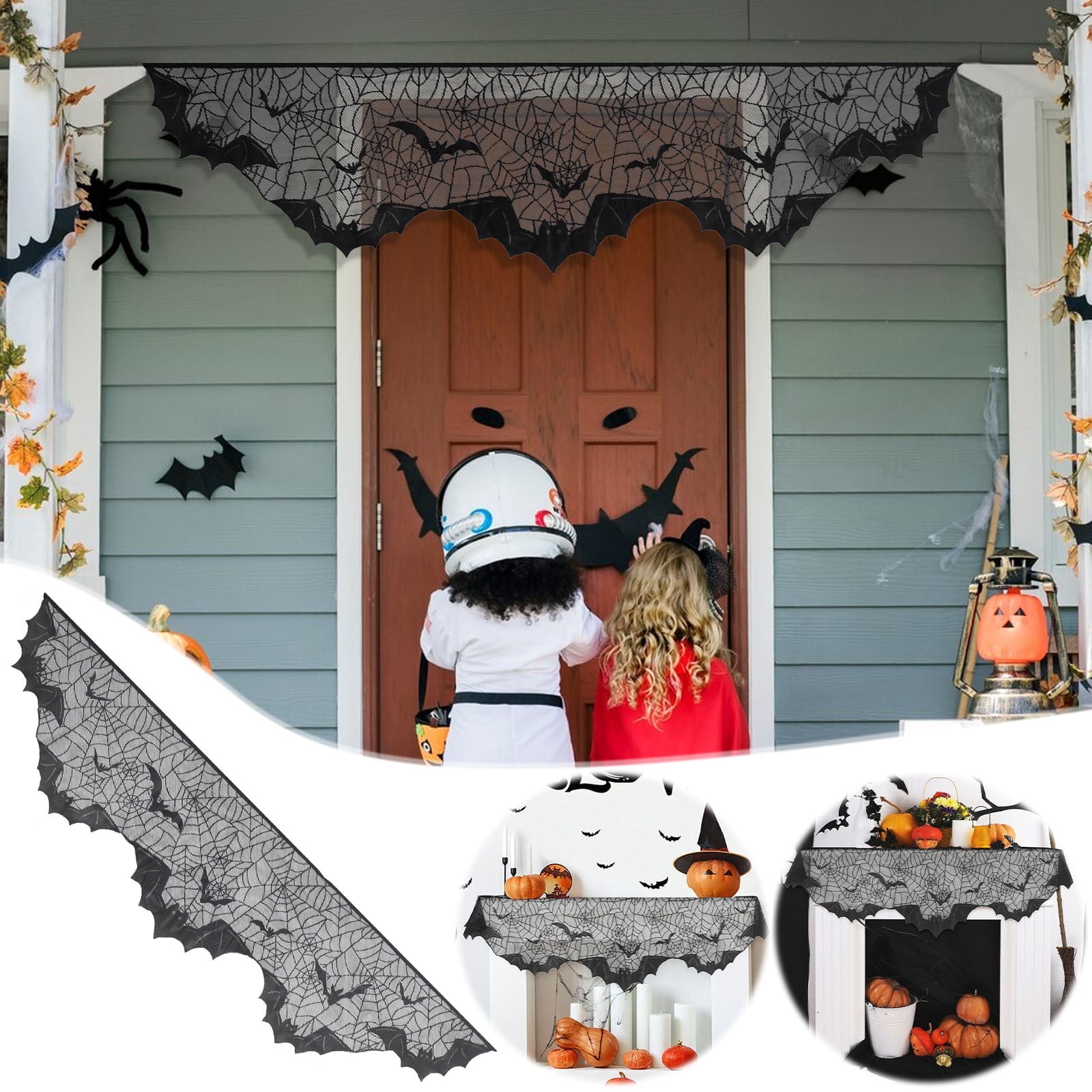 EseeAier Halloween Savings! Halloween Decor, Stainless Steel Four-in ...