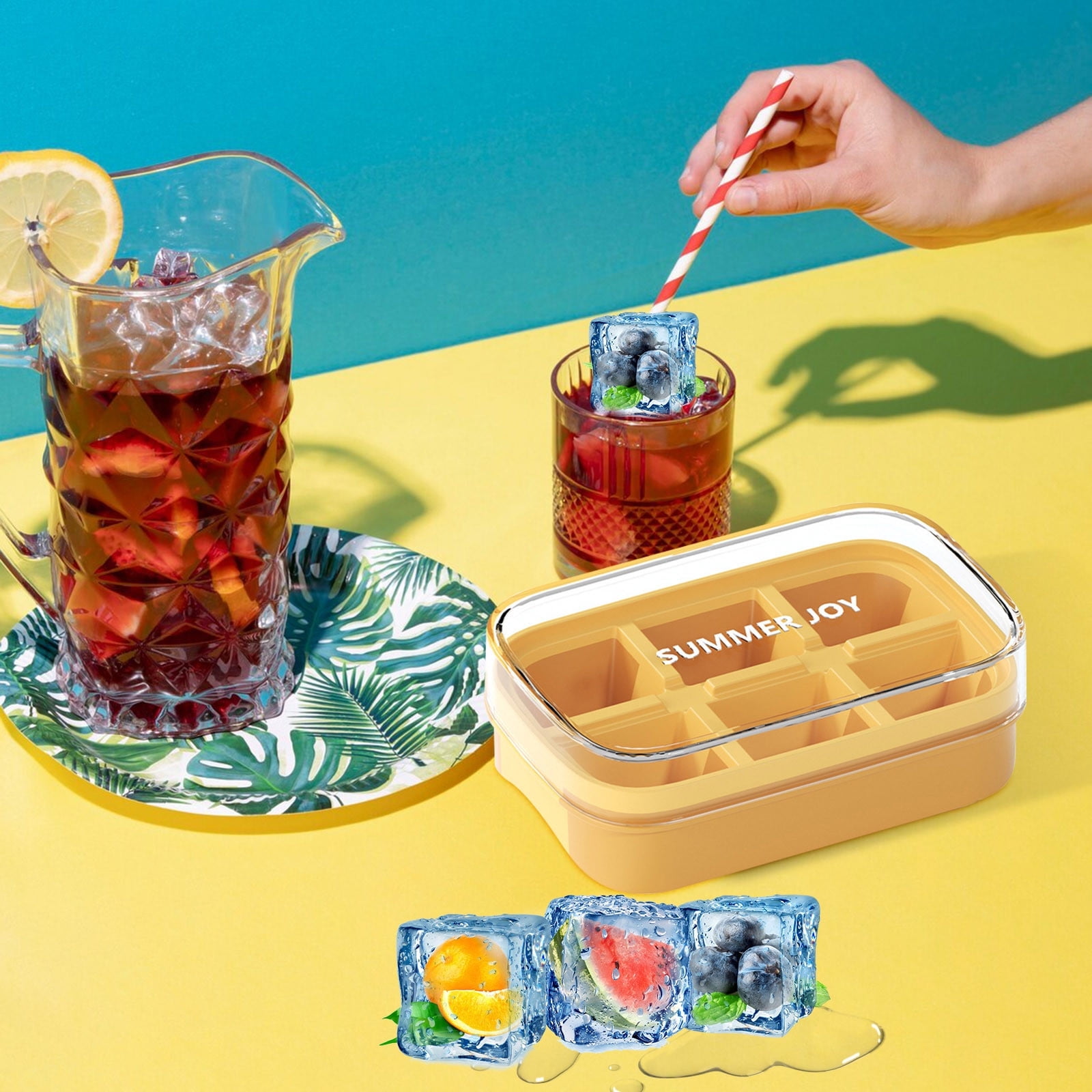 EseeAier Ice Block Home Homemade Ice Ice Cream Refrigerator Ice Block ...
