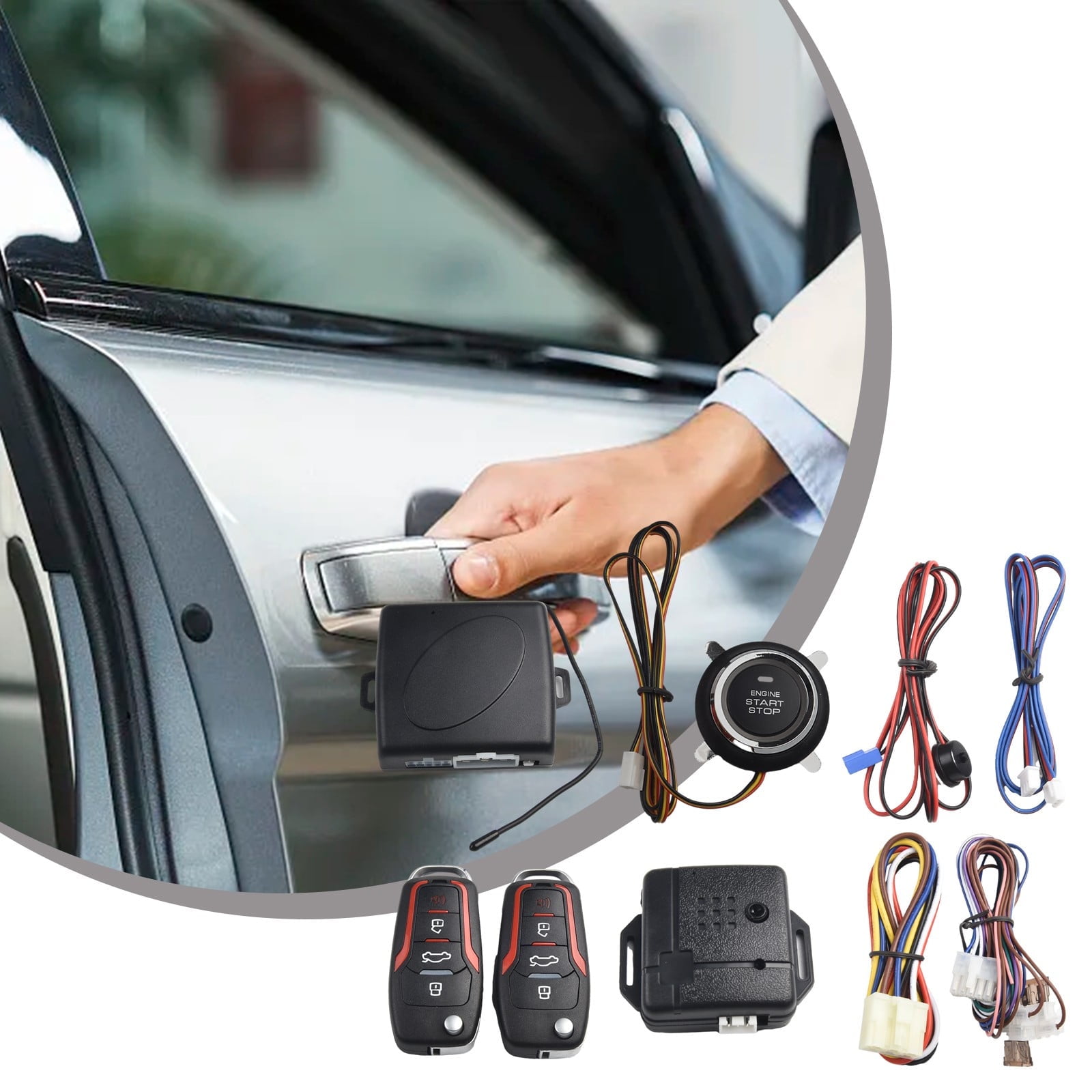 EseeAier Remote Starter Keyless Entry Car Engine Start Push Button ...