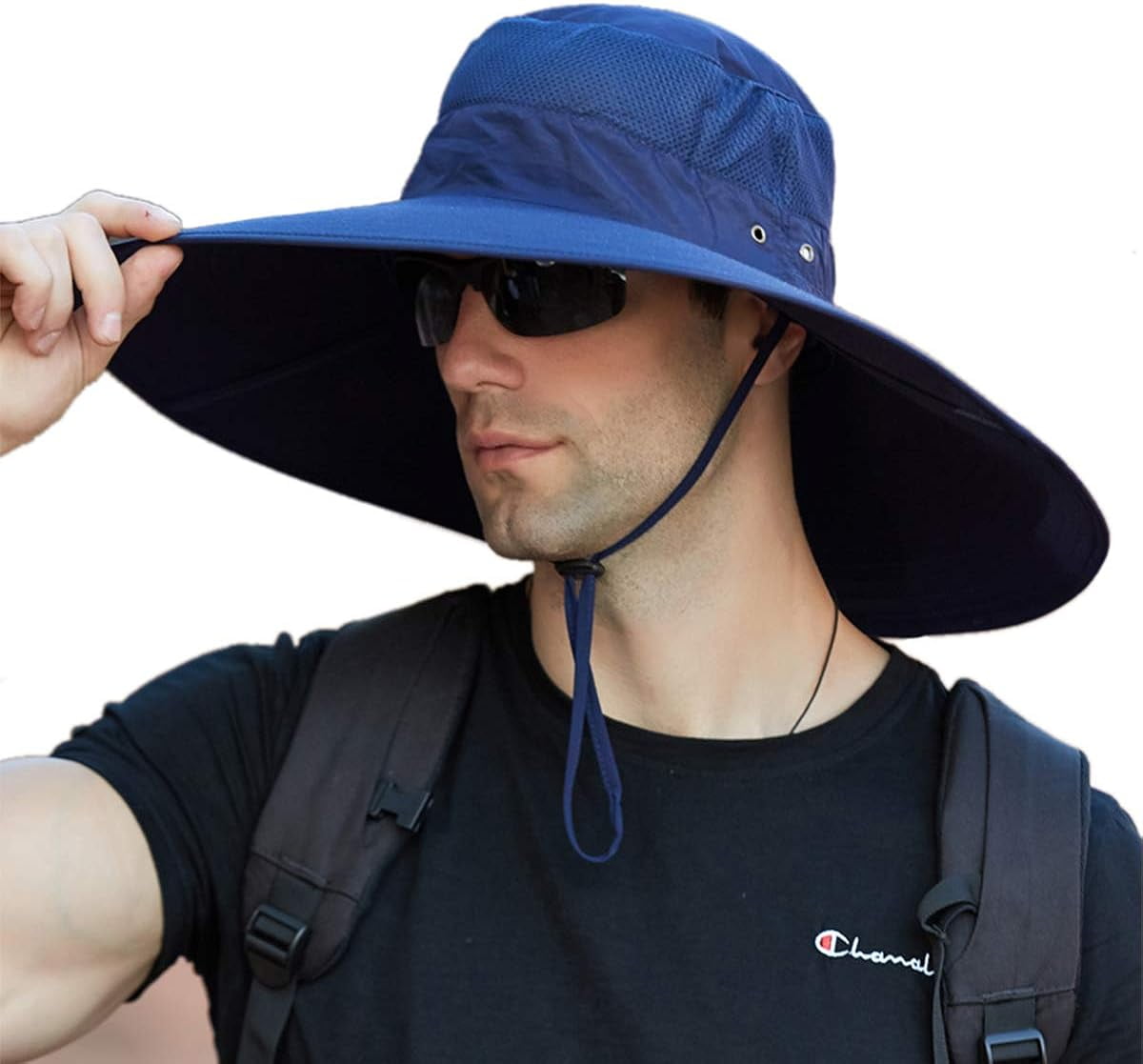 EseeAier Super Wide Brim Bucket Hat UPF50+ Waterproof Sun Hat for ...