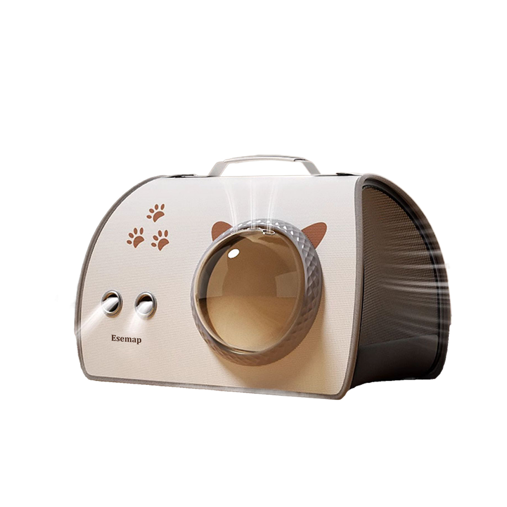Esemap Dog transport boxes, Hard Cover Collapsible Cat Carrier - Pet ...