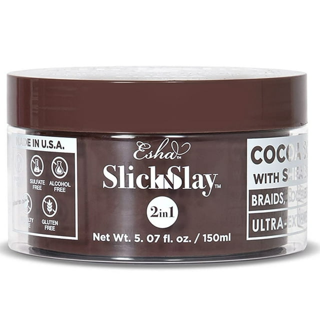 Esha Slick and Slay 2 in 1 Loc, Twist Braid Edge Gel Cocoa Frizz ...