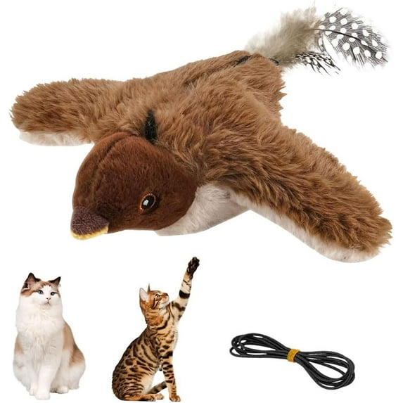 Eshdhiz 2026 Flappy Chase Cat Toy, Interactive Chirping Bird Cat Toy ...