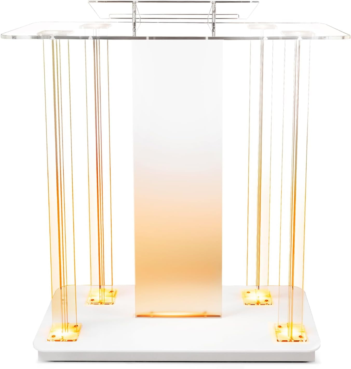 Esheno Acrylic Church Pulpit with Wheels 46 Inch Height 15 Colors RGB ...