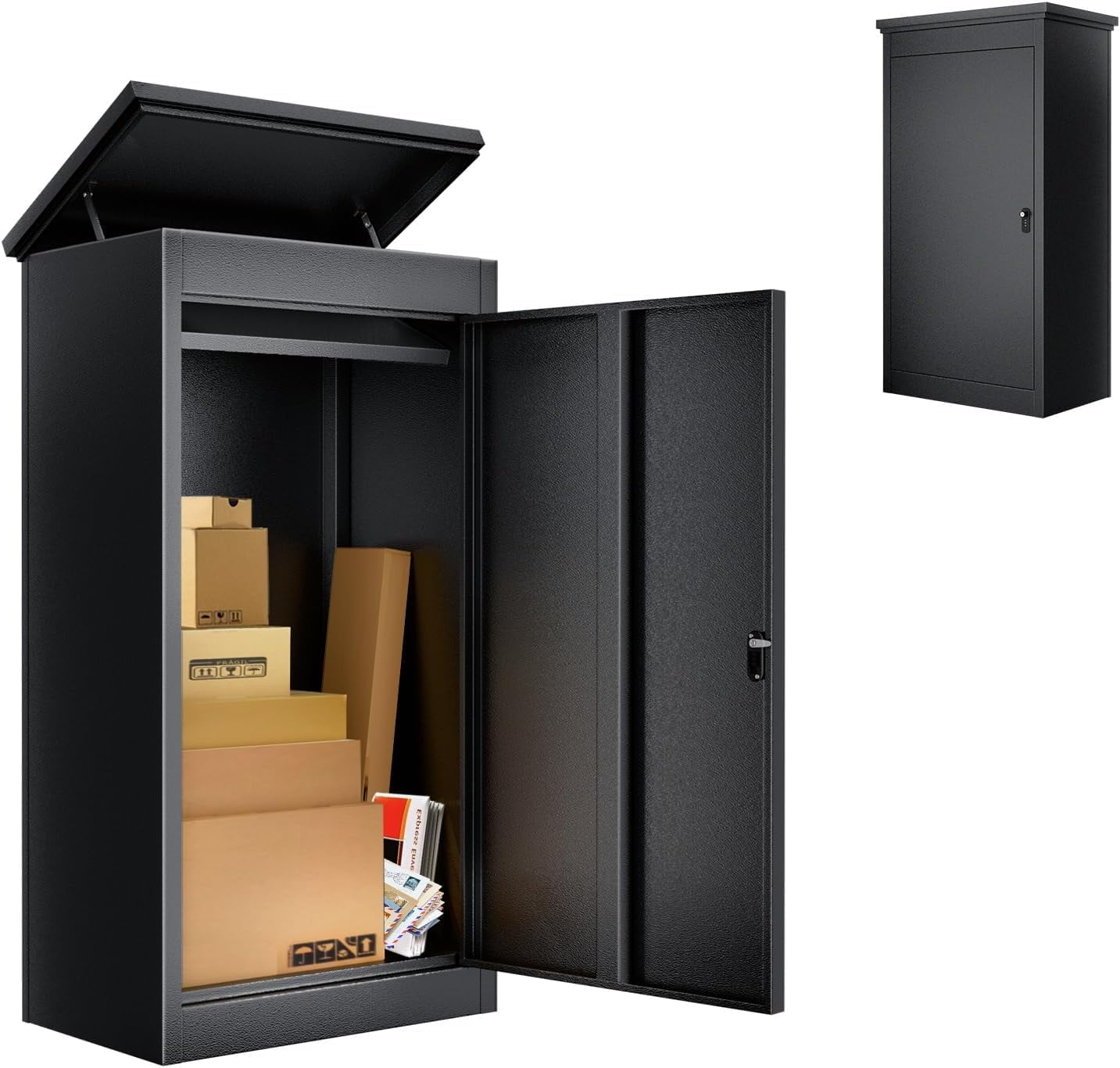 Esheno Anti-Theft Package Delivery Box 20.86x15.15x41.33" Galvanized ...