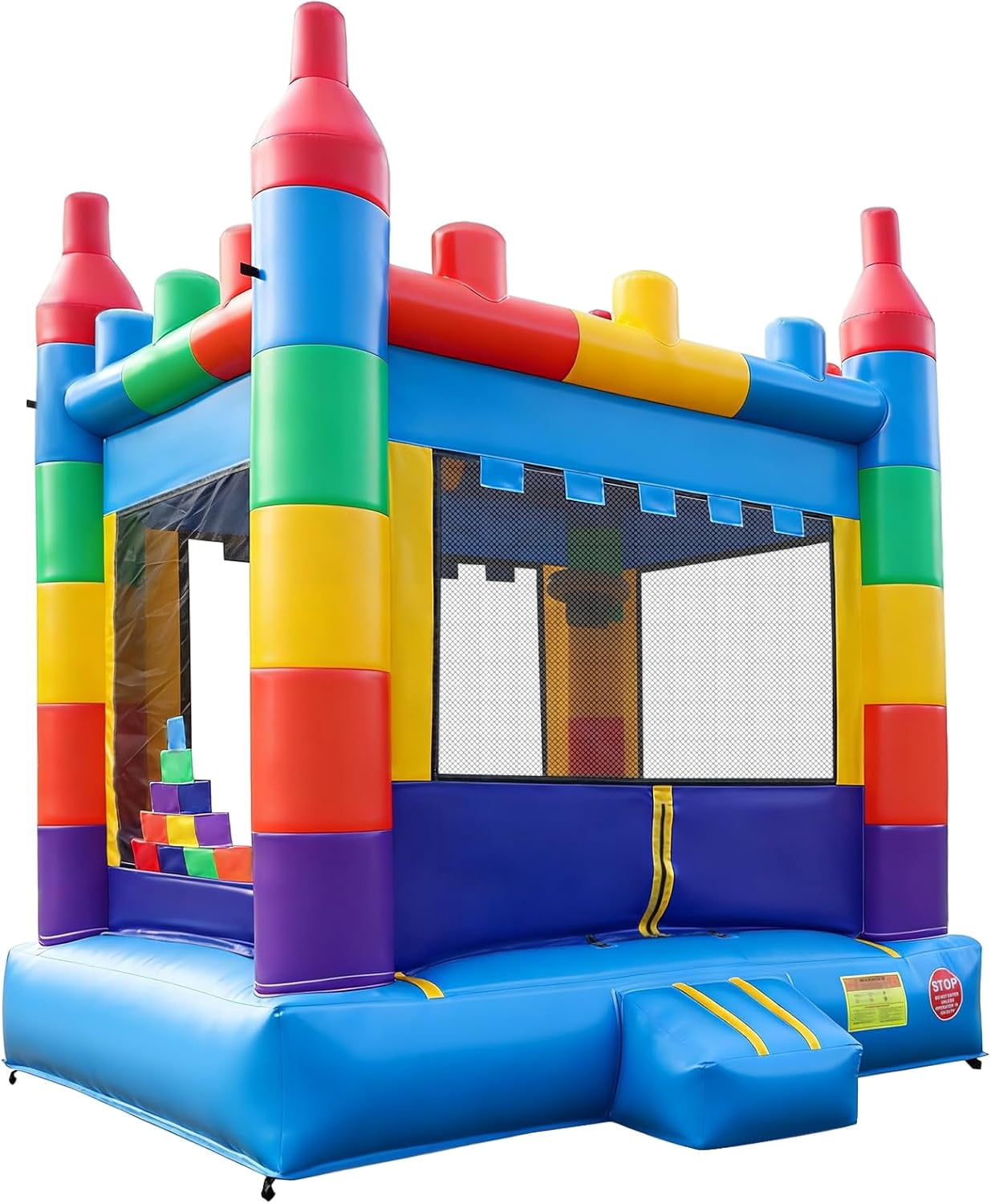 Esheno Backyard Bounce House 13.8 ft 100% PVC Inflatable with Air ...