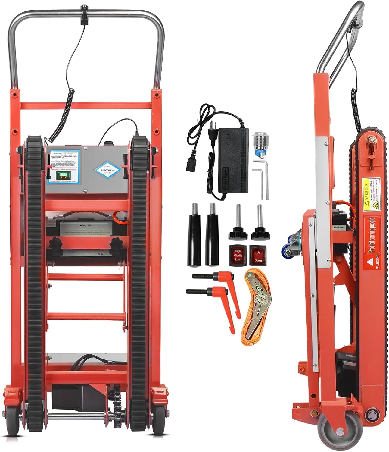 Esheno Heavy Duty Stair Climber Cart 880 lbs Capacity Electric Hand ...