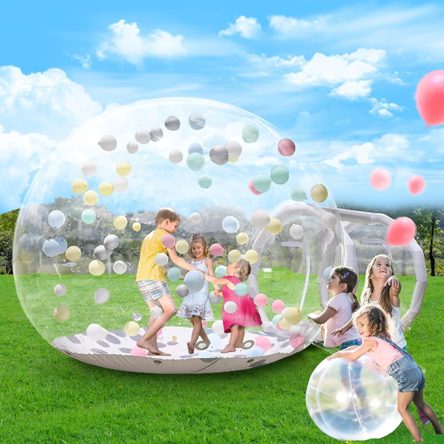 esheno, Inflatable Bubble House, 8.19*4.77*5.89FT, White - Walmart.com