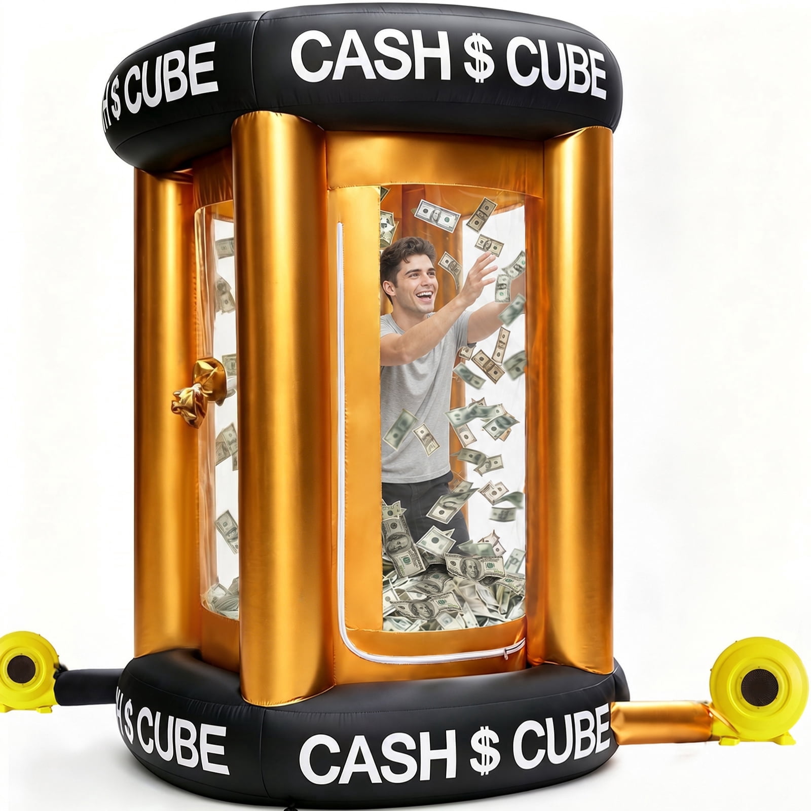 Esheno Money Grab Machine Inflatable 8x5.97 ft Clear PVC Flying Money ...