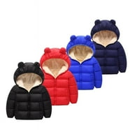 Lovebay 1-6T Toddler Children Boy Girl Padded Puffer Jacket Fleece Lined Hooded Winter Coat ...