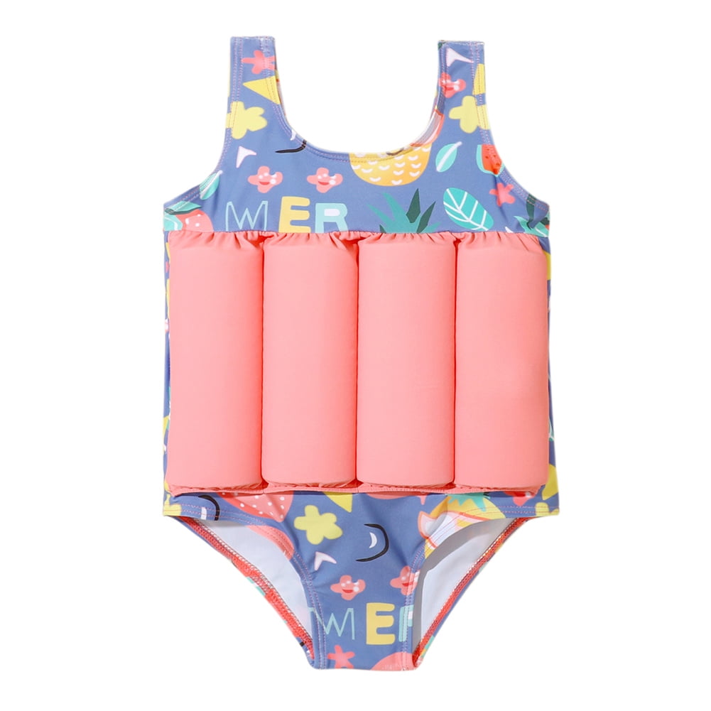 Esho 2-6Y Toddler Boys Girls One-Piece Swimsuit Rashguards Kids Buoyancy Bathing Suit Swimwear ...