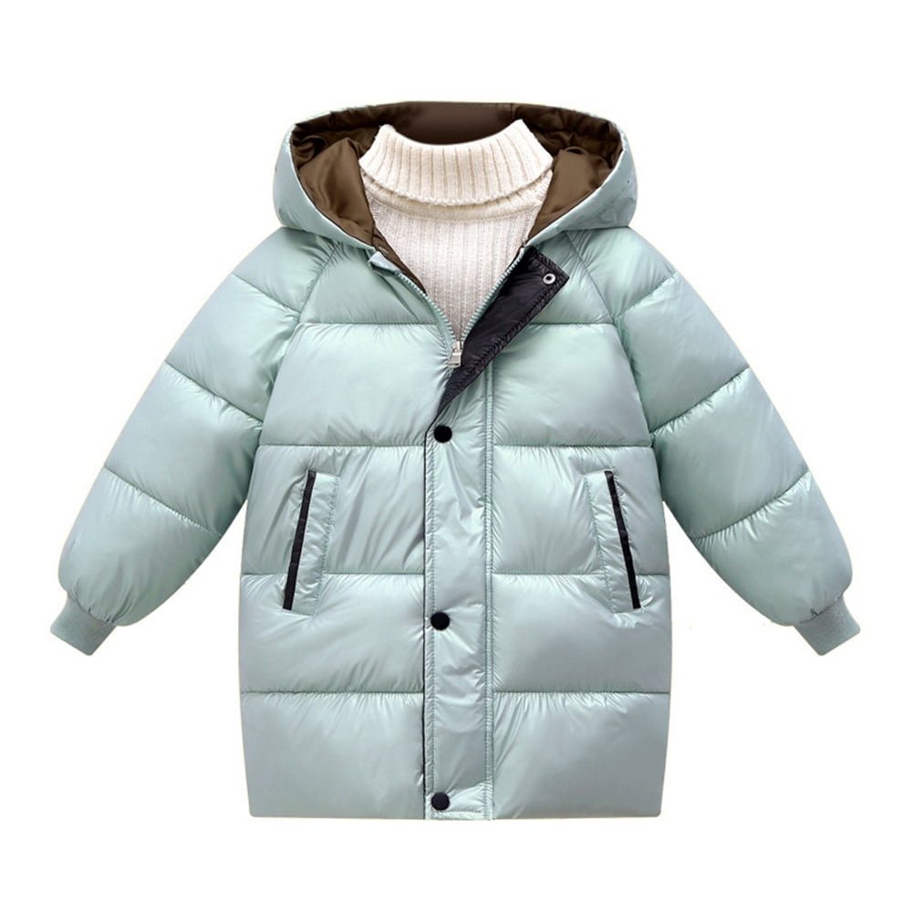 Esho 2-8Y Girls Boys Kids Winter Warm Down Coats Hooded Jackets Back To ...