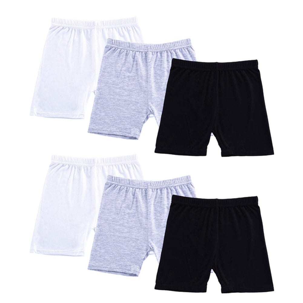 Esho 6 Pack Girls Cotton Shorts Toddler Girl Bike Shorts Dance ...