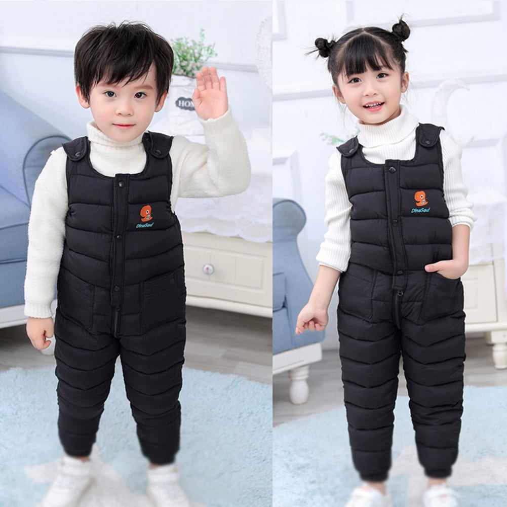 Esho 6M-5T Toddler Girls Boys Winter Warm Snow Pants Overalls Snow Bibs ...