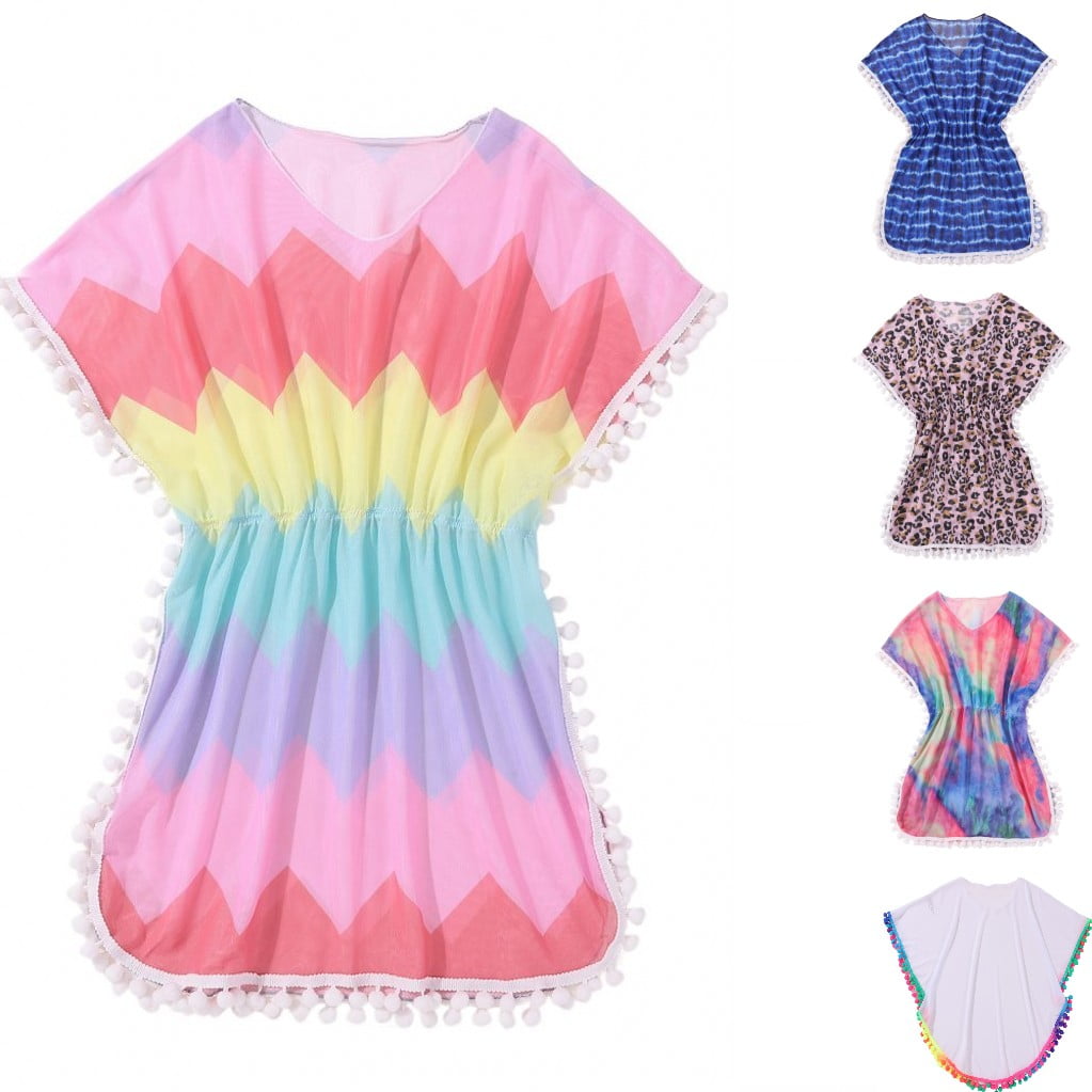 Esho 7-14T Teens Girls Swimsuit Cover-ups Summer Bikini Coverups with ...