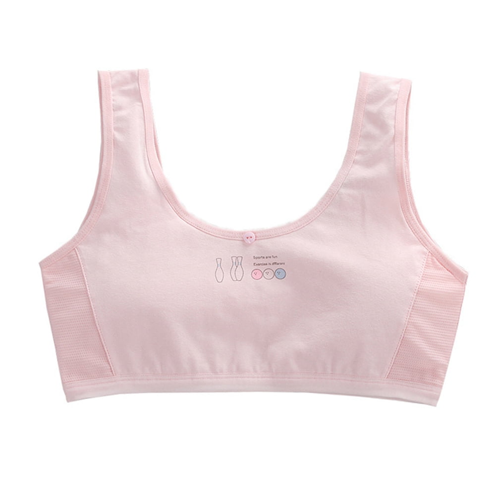 Esho 8-16T Girls Wireless Padded Training Bra Casual Seamless Sports ...