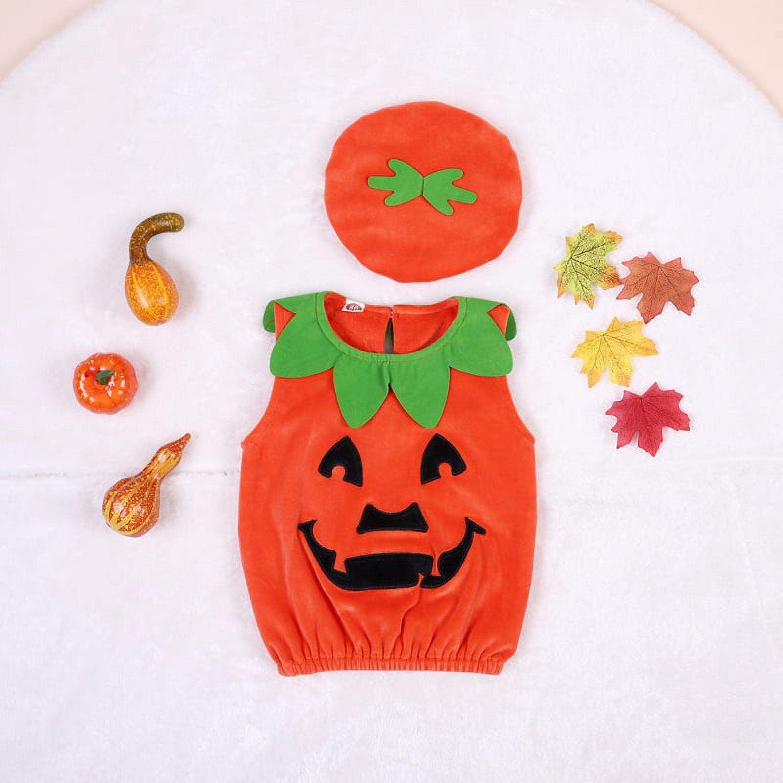 Esho Baby Girl Boy Halloween Pumpkin Clothes With Hat, Kids Party Fancy ...