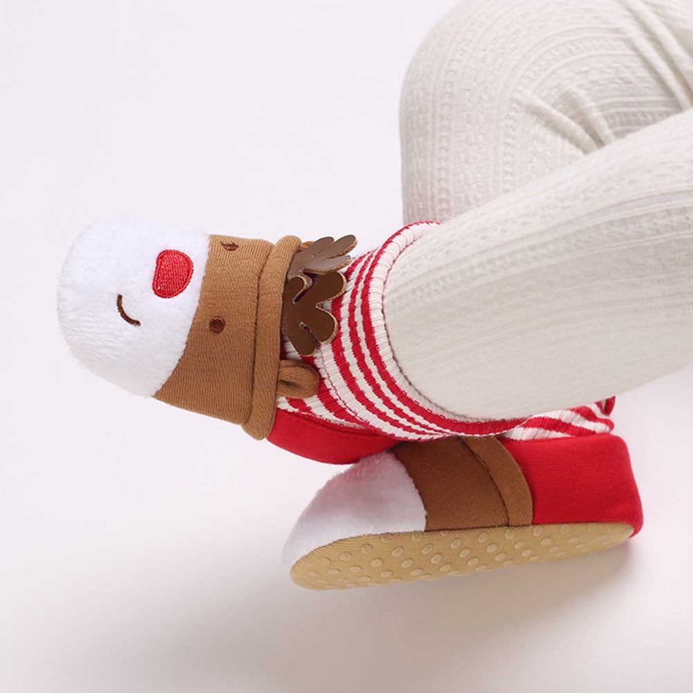 Esho Christmas Baby Shoes Snow Boots, Infants Winter Xmas Plush Warm ...