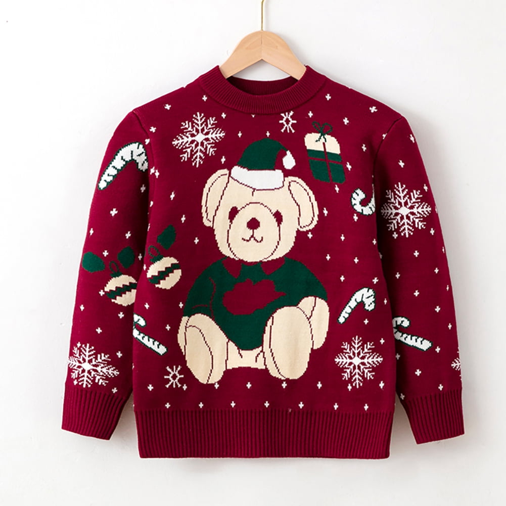 Esho Kids Christmas Sweaters Little Boys Girls Long Sleeve Ugly ...