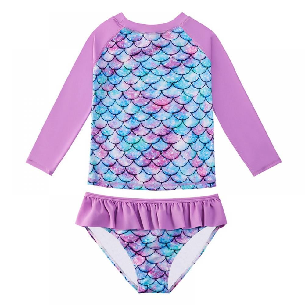 Esho Kids Girls Two-Pieces Swimsuits Swimwear Children Beach Wear ...