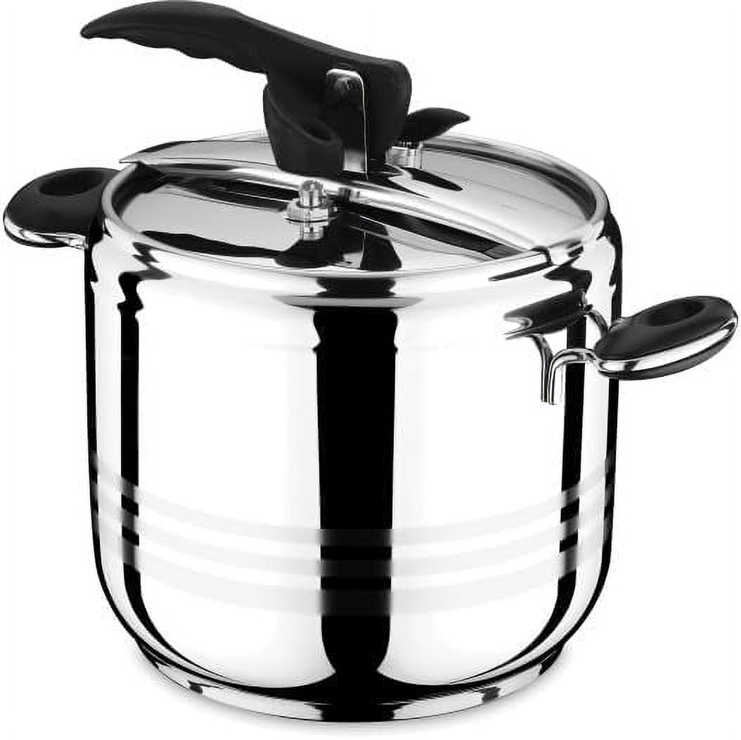 Esila 5 Quart Stove Top Pressure Cooker Stainless Steel Cookware ...