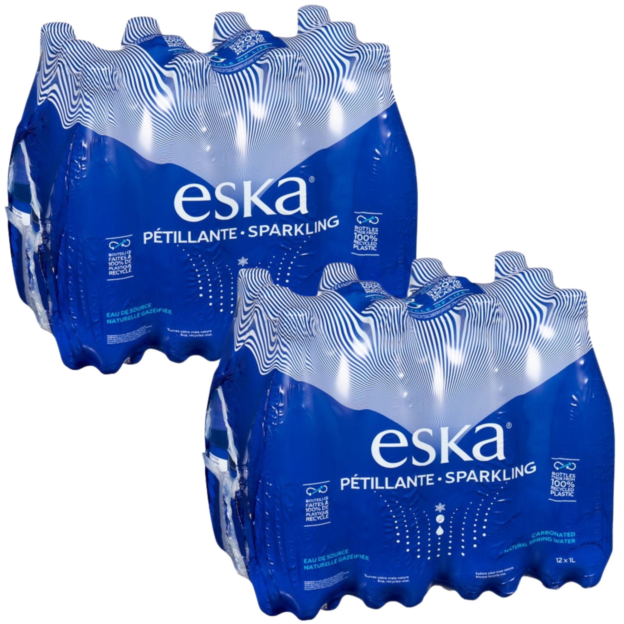 ESKA Carbonated Spring Water 1L (12/Case)- 2 Pack - Walmart.com