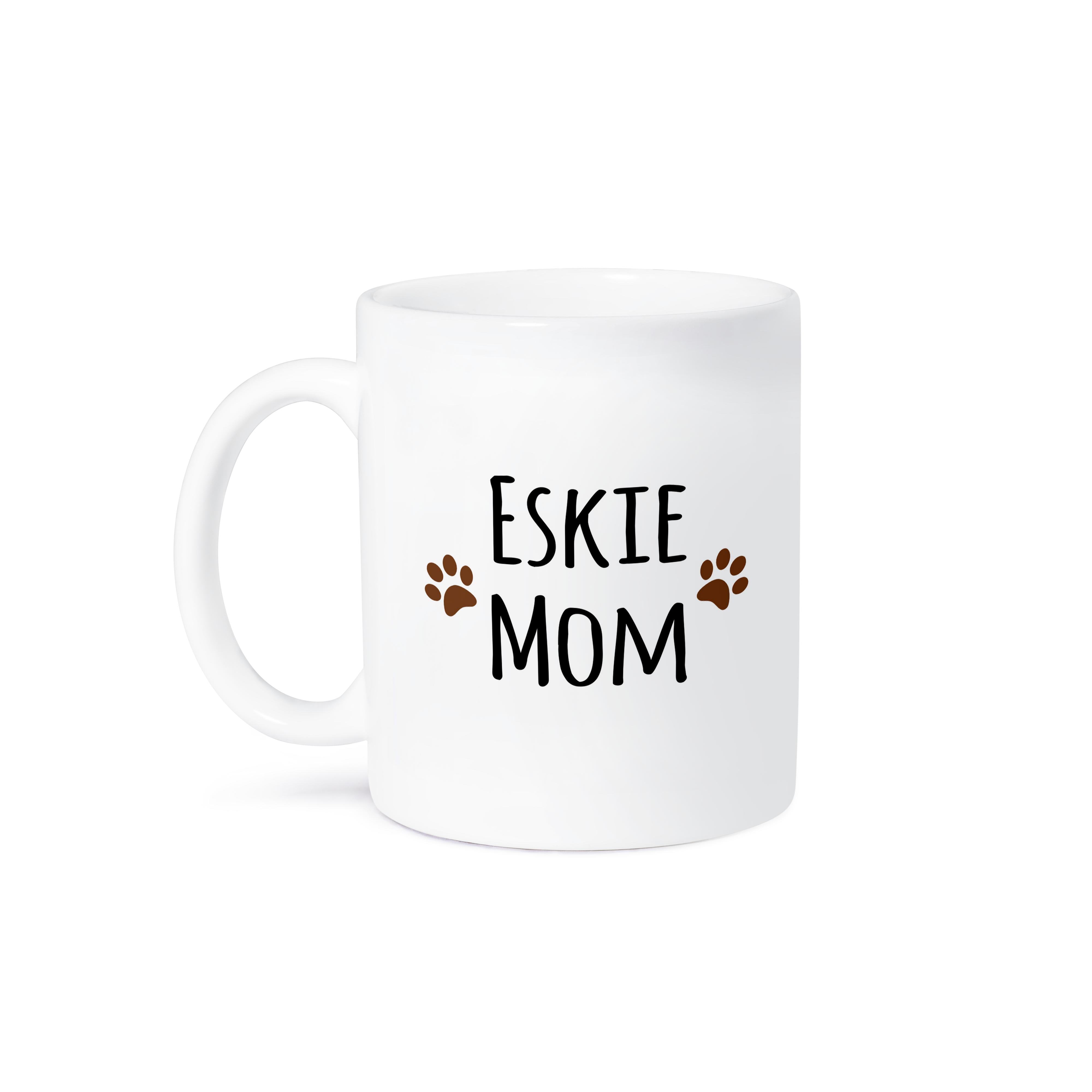 3dRose, Eskie Mom - American Eskimo Dog breed pet owner - brown paw prints - doggie daddy doggy ...