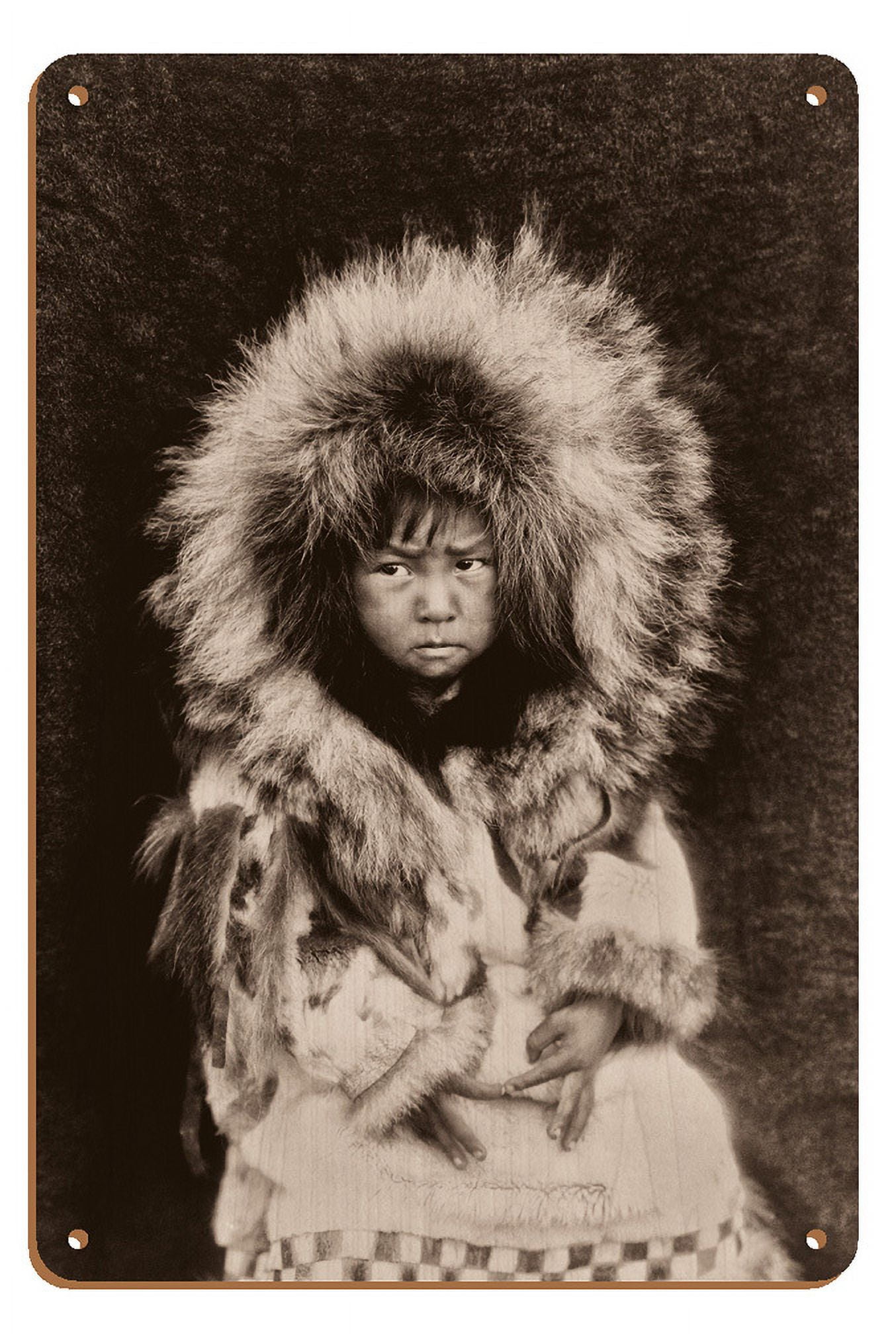 Eskimo Child - Noatak Native Alaska - North American Indians - Vintage ...