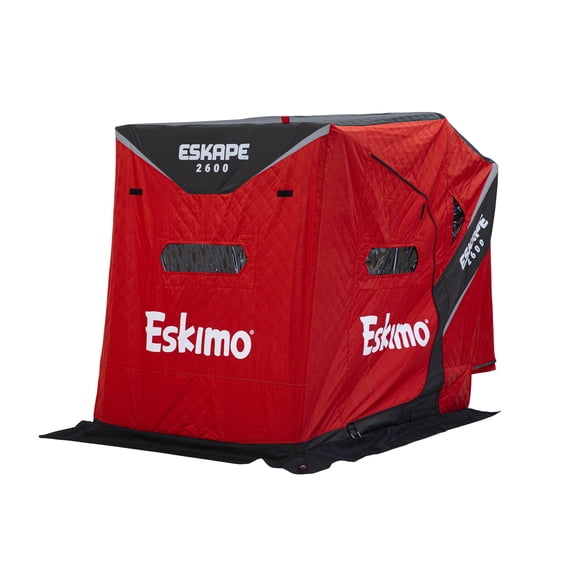 Eskimo 38400 Eskape 2600 Ice Fishing Flip Shelter with Two Side Doors ...