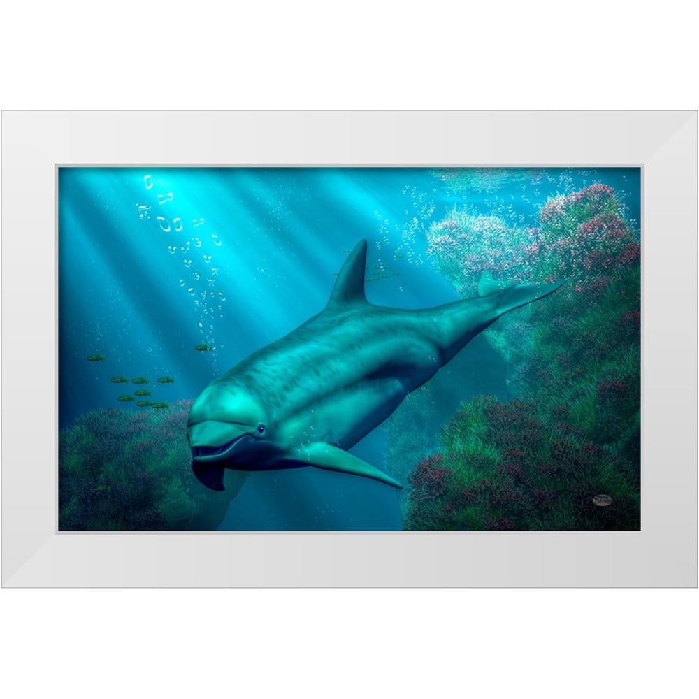 Eskridge, Daniel 14x10 White Modern Wood Framed Museum Art Print Titled ...