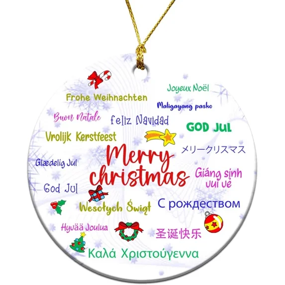 Esl Teacher Noel Ornament - 2025, Teachers Week Appreciation Gift Women ...